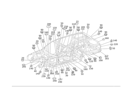 Expansion Plugs, Grommets for 2004 Mercedes-Benz E320 | Mercedes-Benz ...