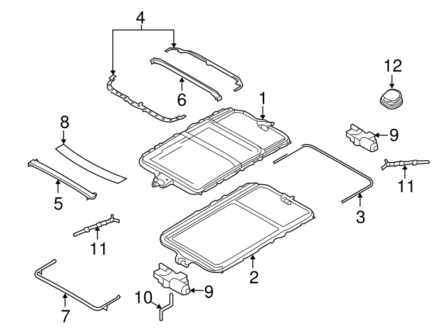 54-10-7-387-030 - Air Deflector - 2014-2018 BMW X5 | Buy BMW Parts Now