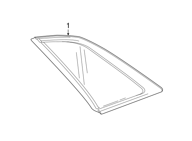 84817423 GM Black Driver Side Quarter Window | GM Parts Store