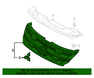 7450B399 - Grille Assembly 2020-2024 Mitsubishi Outlander Sport ...