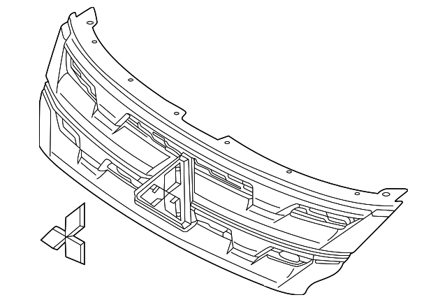 7450B399 - Grille Assembly 2020-2024 Mitsubishi Outlander Sport ...