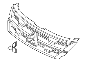 7450B559 - Grille Assembly 2020-2023 Mitsubishi Outlander Sport ...