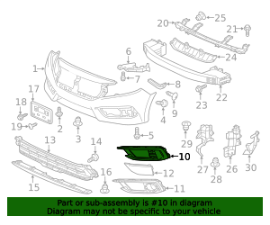 71185-TBA-A50 - Garnish Assembly L Front Bumper Side - 2019 2020 Honda ...