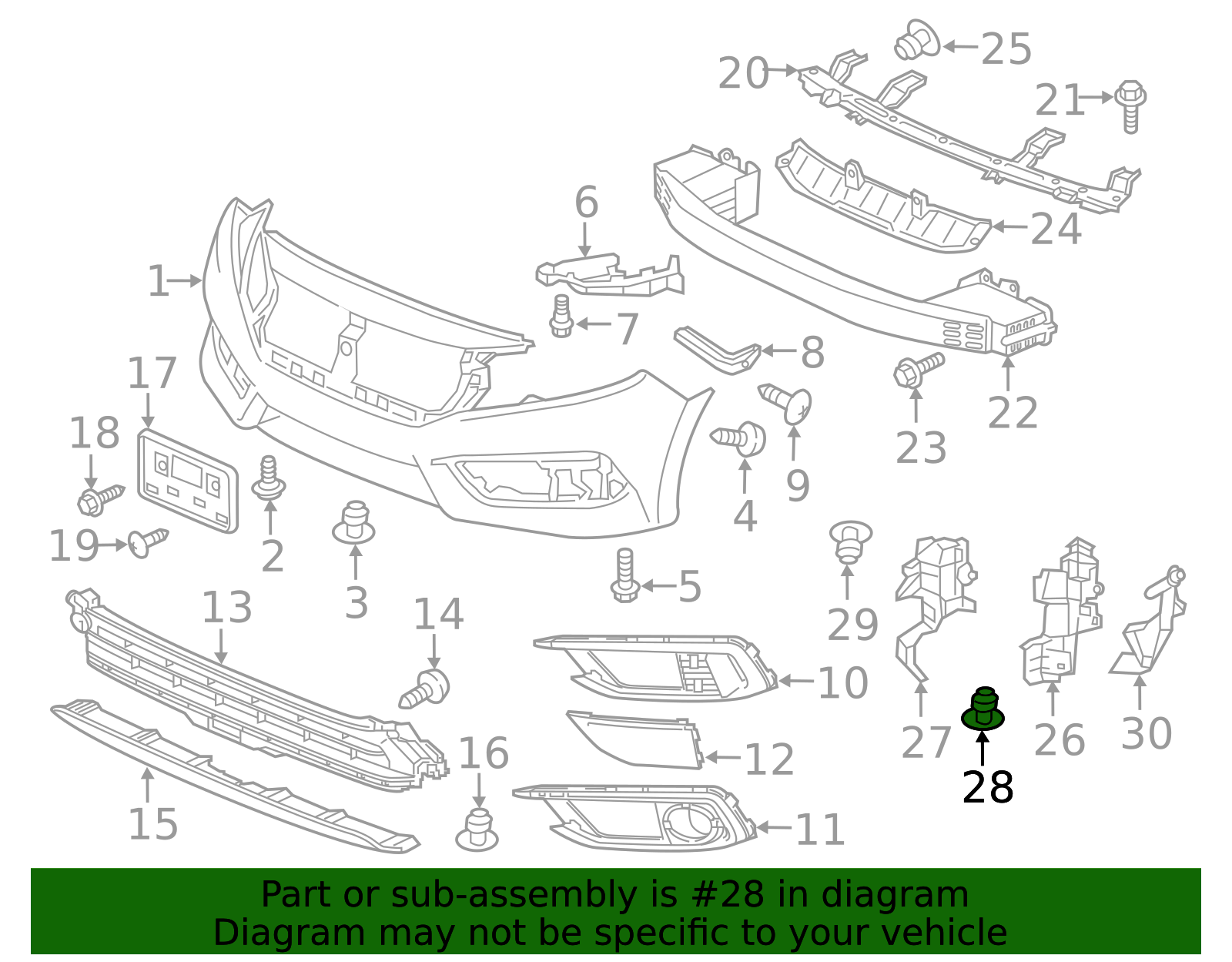 71206-TBC-A50 - 2019-2021 Honda Civic - Plate L Front Bumper Side ...