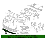 71111-TBA-A50 - 2019-2021 Honda Civic - Garnish Front Bumper (Lower ...
