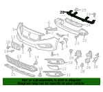 71150-TBA-A00 - Beam Front Bumper Center (Upper) - 2016-2020 Honda ...
