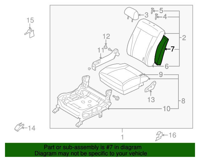 88390-3F000GH3 - Pocket Assembly 2004 Kia Amanti | Kia.Parts Store