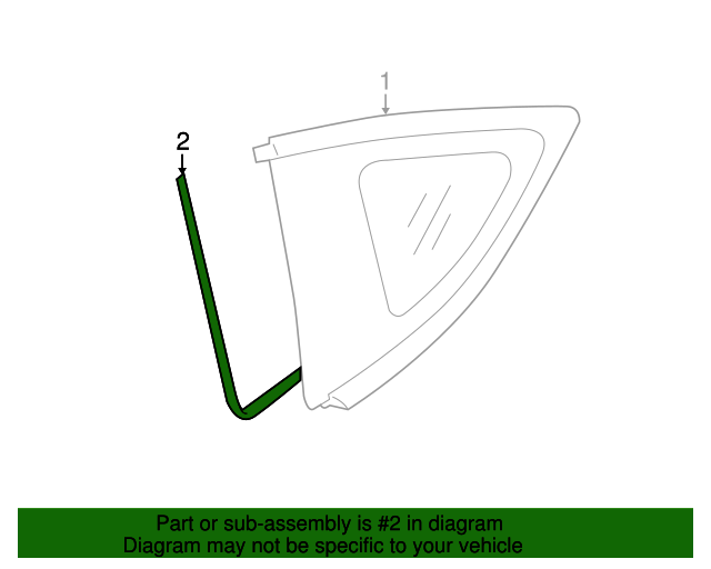 2013-2020 Subaru BRZ OEM NEW 13-20 Subaru BRZ Dam Rubber Quarter Panel ...