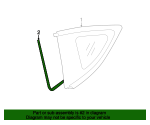 2013-2020 Subaru BRZ OEM NEW 13-20 Subaru BRZ Dam Rubber Quarter Panel ...