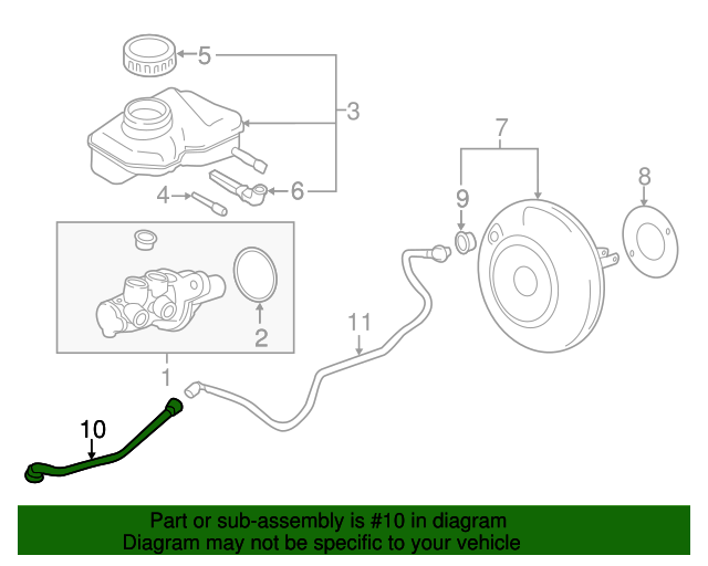 2014-2019 Mini Vacuum pipe 11-66-8-513-331 | AutoNationParts.com