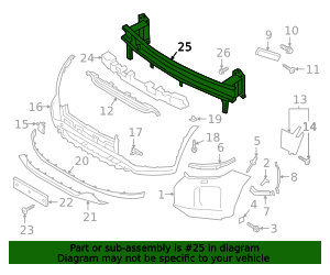 2020-2022 Hyundai Palisade Impact Bar 64900-S8010 | QuirkParts