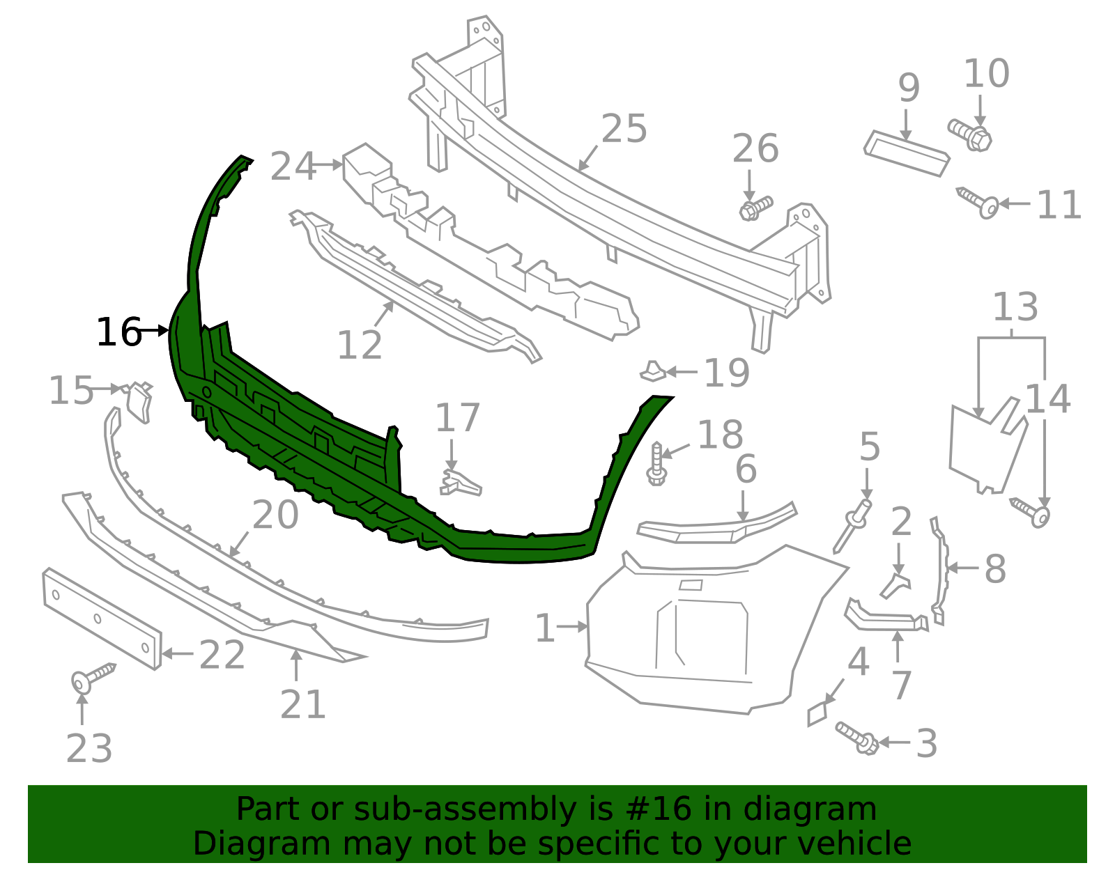 2020-2022 Hyundai Palisade Bumper Cover 86512-S8010 | Hamilton Hyundai ...