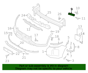 2020-2022 Hyundai Palisade Bumper Bracket 86552-S8000 | OEM Parts Online
