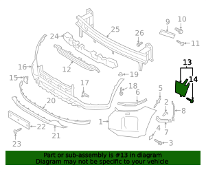 86542-S8000 - Radiator Support Air Duct 2020-2022 Hyundai Palisade ...