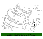 865B1-S8010 - Bumper Cover Mount Bracket - 2020 2021 Hyundai Palisade ...