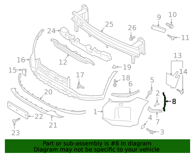 2020-2022 Hyundai Palisade Side Bracket 86545-S8000 | OEM Parts Online