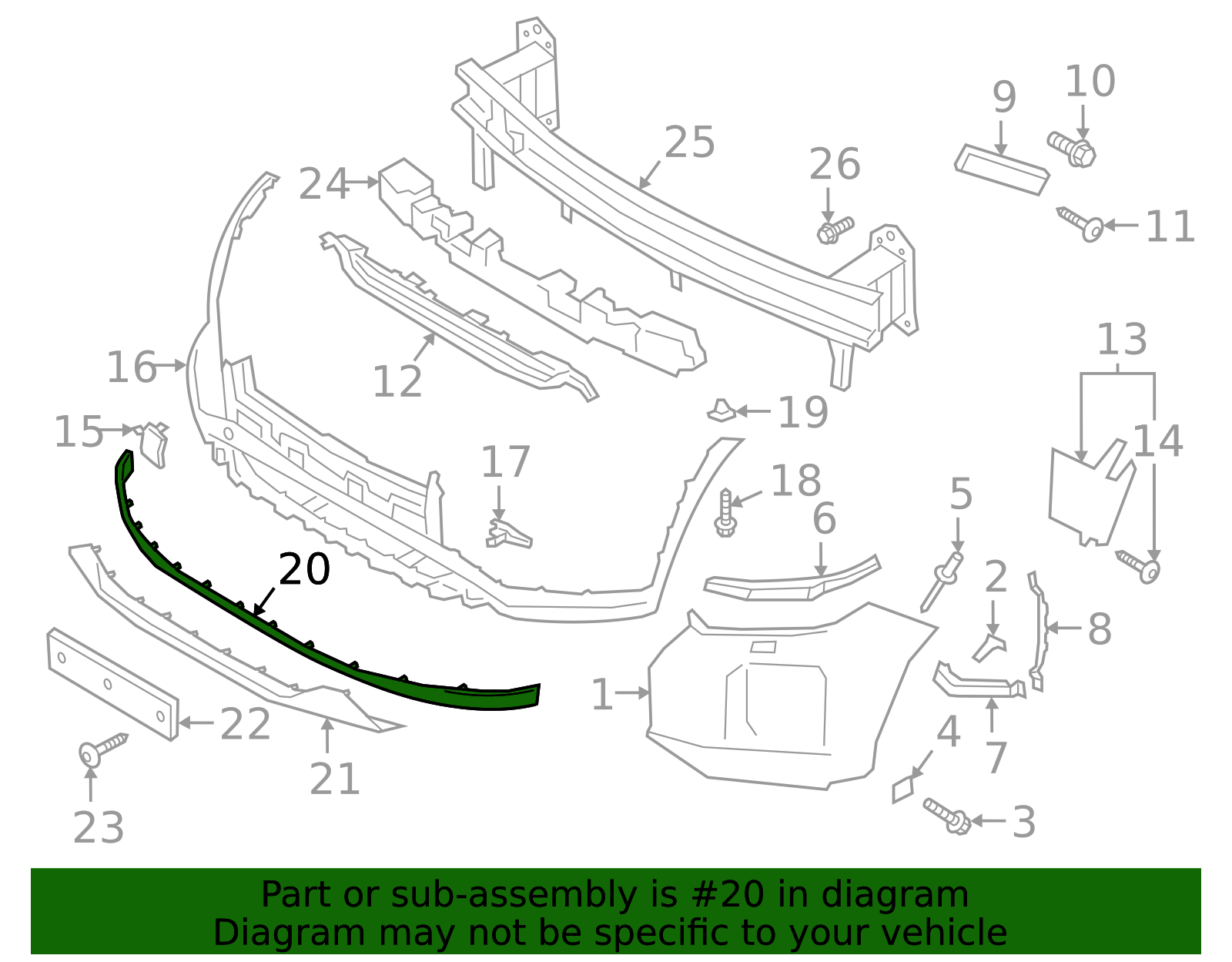 86591-S8000 - Valance Panel 2020-2022 Hyundai Palisade | AutoNation Parts
