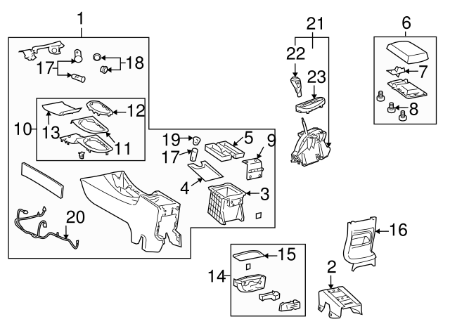 2006-2011 Chevrolet Shifter Assembly 19259863 | TascaParts.com