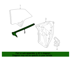 2011-2017 Mercedes-Benz Quarter Glass Seal 207-673-03-21 ...