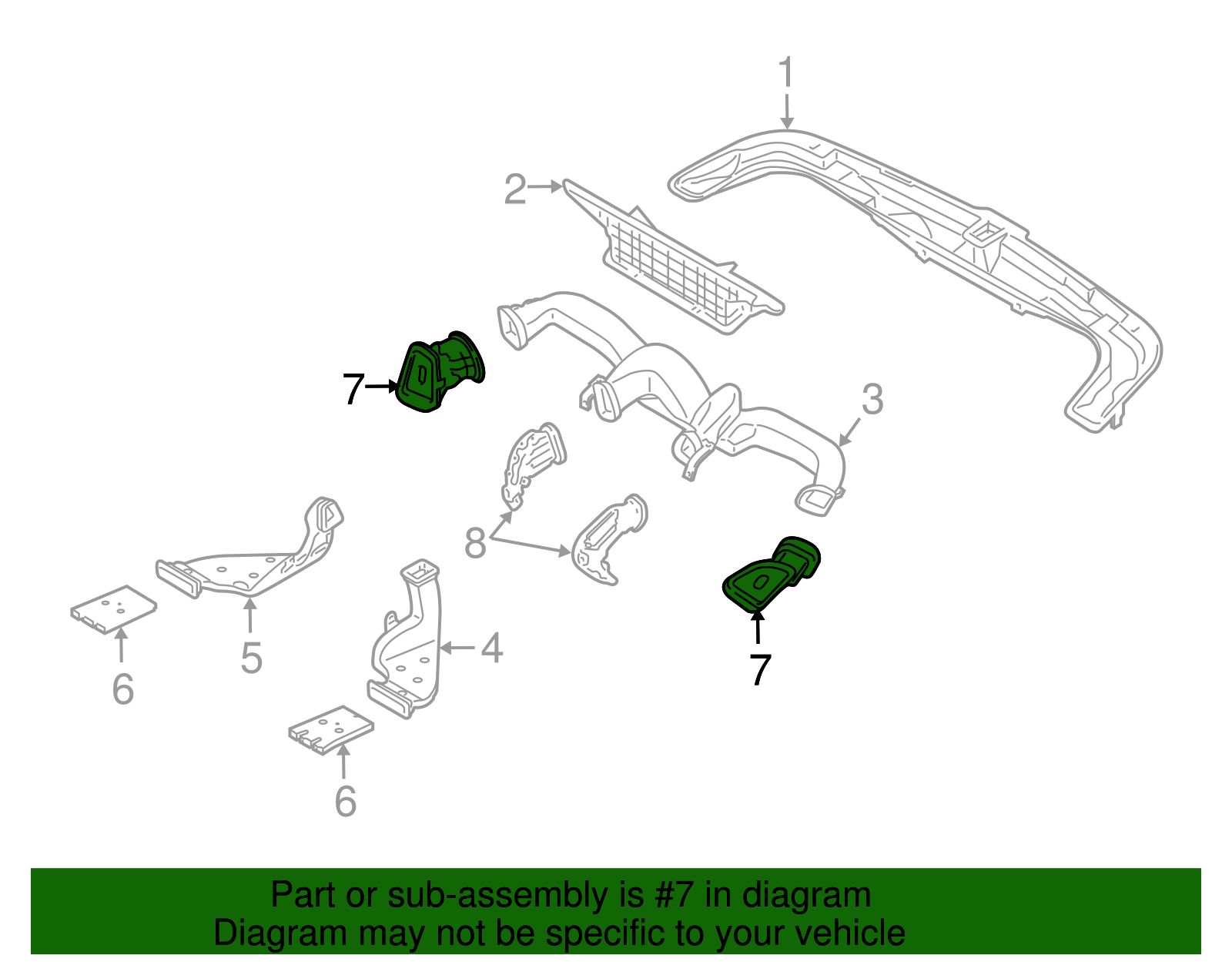 2014-2015 Hyundai Tucson Vent Grille 97480-2S005-MCH | Hyundai ...