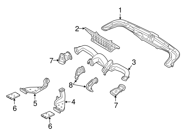 2010-2013 Hyundai Tucson Vent Grille 97490-2S000-9P | OEM Parts Online