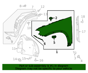 167-880-18-09 - Fender 2024 Mercedes-Benz | Mercedes-Benz USA Parts