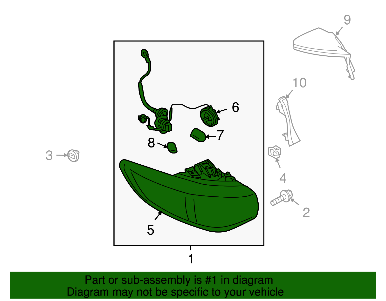 26555-1CA0A (265551ca0a) - 2009-2017 Infiniti Tail Lamp Assembly ...
