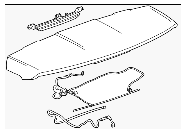 Primed Rear End Spoiler 85532558 | TascaParts.com