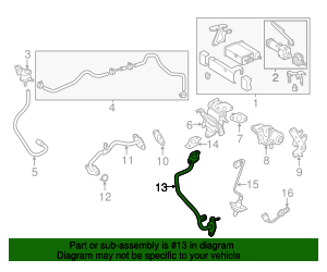 2012-2019 Toyota Prius C Egr Pipe 25611-21011 | OEM Parts Online