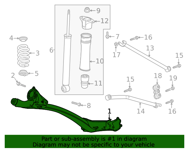 2020-2022 Buick Encore GX Rear Compound Crank Axle 42729885 ...