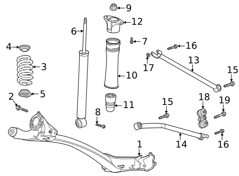 Rear Suspension for 2021 Buick Encore GX | GMPartsDirect.com