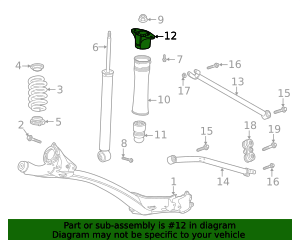 2020-2021 GM Shock Mount 42481492 | GMPartsDirect.com
