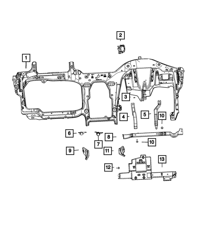 2024 Jeep Wrangler Ignition Switch Bracket 68535644AB | Mopar eStore