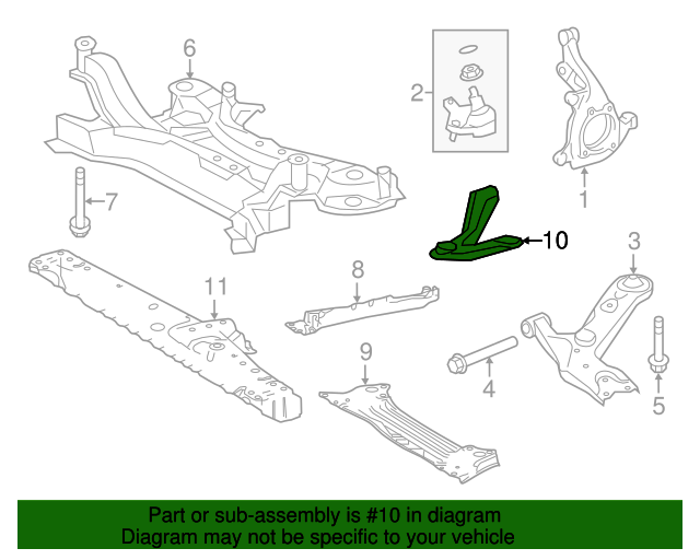52257-0R010 - Rear Brace 2015-2021 Lexus | Lexus of Stevens Creek Parts