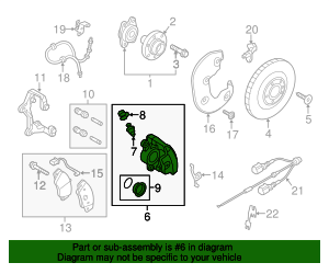 4G0-615-124-K - Caliper 2012-2017 Audi | Audi OEM Parts