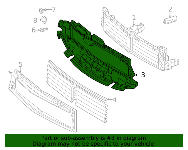 2021-2023 Mercedes-Benz GLA 250 Radiator Support Baffle 247-885-01-07 ...