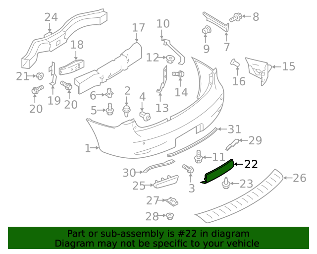 2011-2017 Infiniti Filler Cover 85018-1LA0H | OEM Parts Online