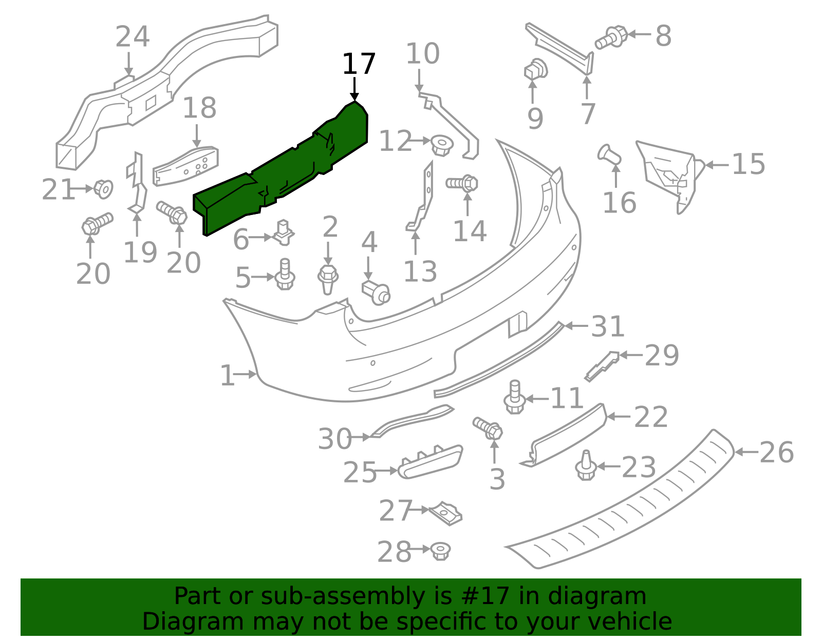 2015-2020 Infiniti QX80 Energy Absorber 85090-5ZA0A | OEM Parts Online
