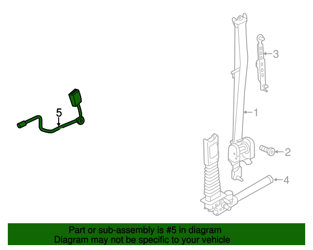 Hyundai - 88840-G3500-TRY - Buckle - 2017-2020 Hyundai | OEM Hyundai ...