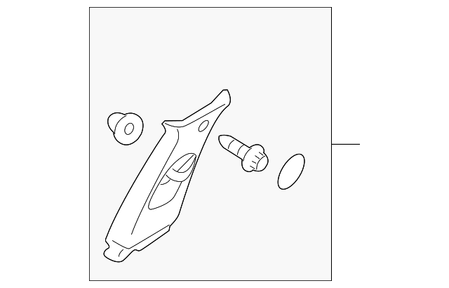 Hyundai - 85830-2S100-MCH - Upper Center Pillar Trim - 2010-2015 ...