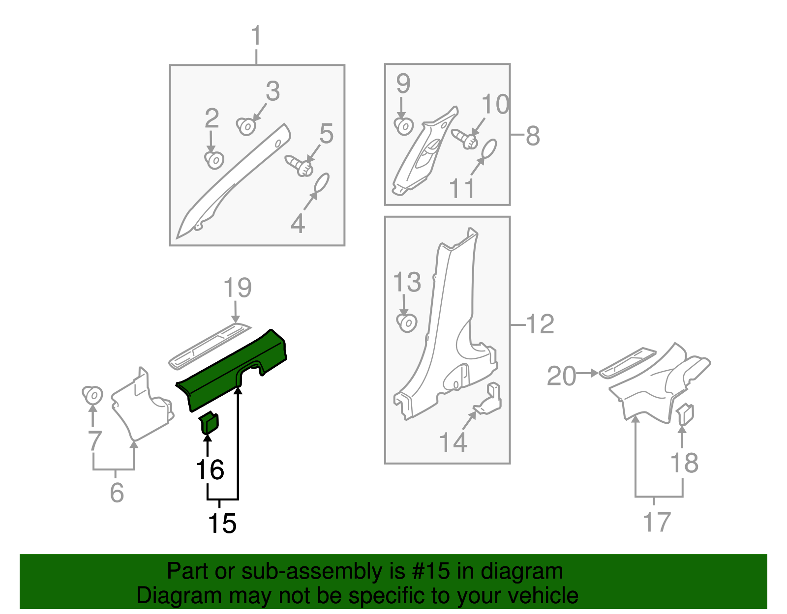 85871-2S001-MBS - Door Sill Plate 2014-2015 Hyundai Tucson | AutoNation ...