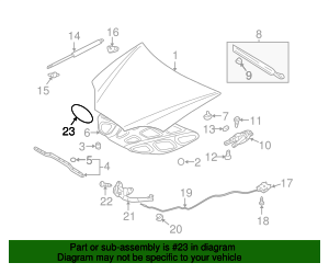 2003-2008 Hyundai Tiburon Emblem 86341-2C000 | OEM Parts Online