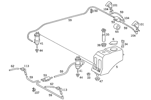 1954-2000 Mercedes-Benz Centrifugal Pump 202-869-00-21 | MB OEM Parts