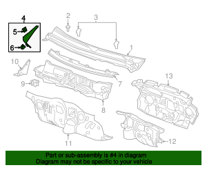 84856778 - Driver Side Air Inlet Grille Panel Extension 2018-2023 Buick ...