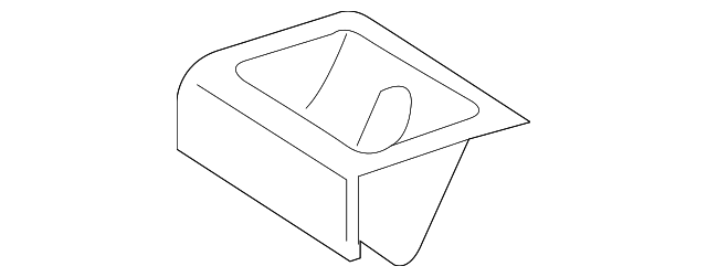 209-694-04-33 - Rear Panel Trim Insert 2004-2009 Mercedes-Benz ...