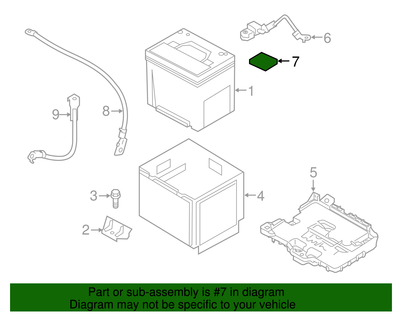 91850-1W640 - Positive Cable 2015-2017 Kia Rio | Kia.Parts Store