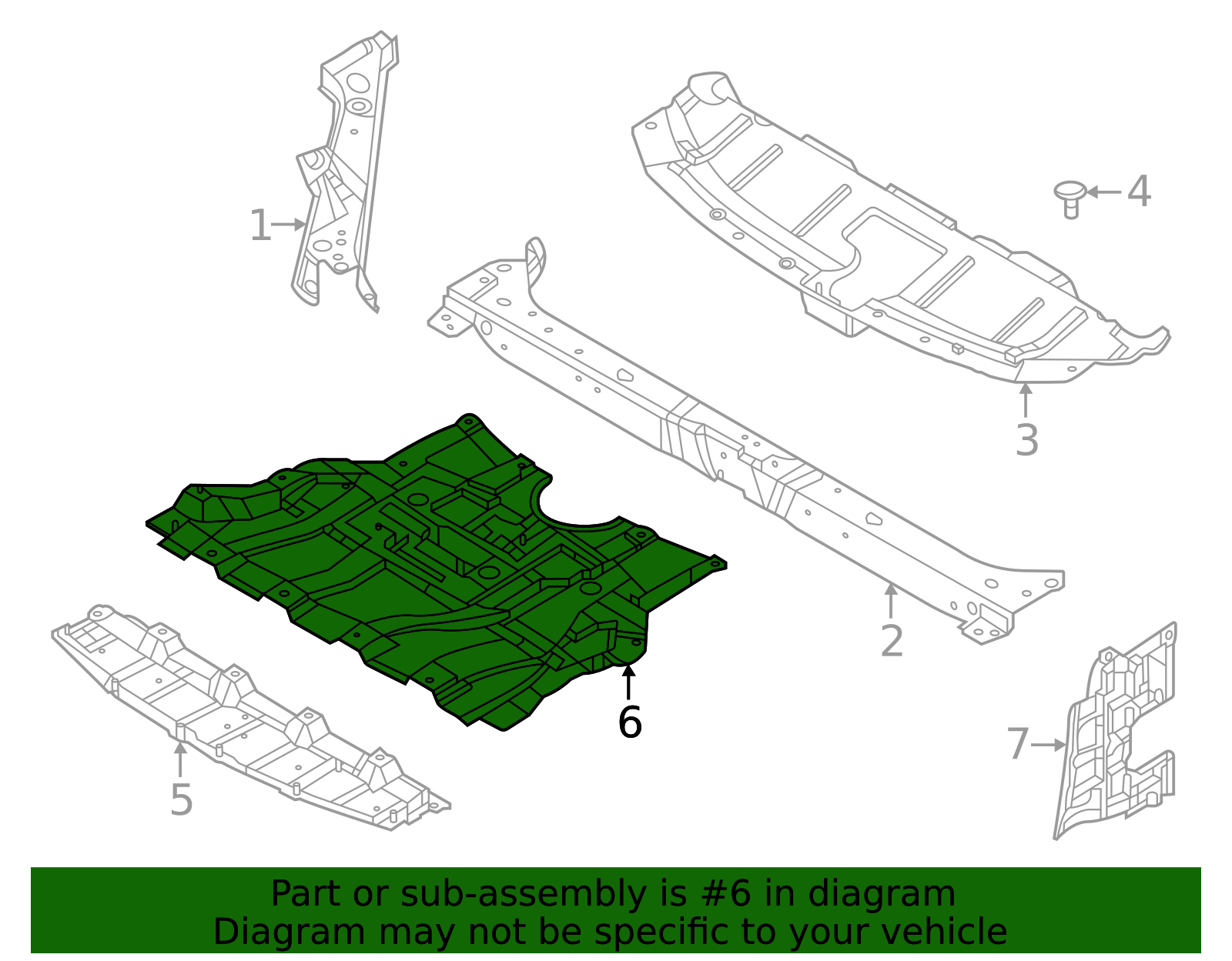 75881-6RR0A - 2021-2025 Nissan Rogue - Under Cover | World OEM Parts Nissan