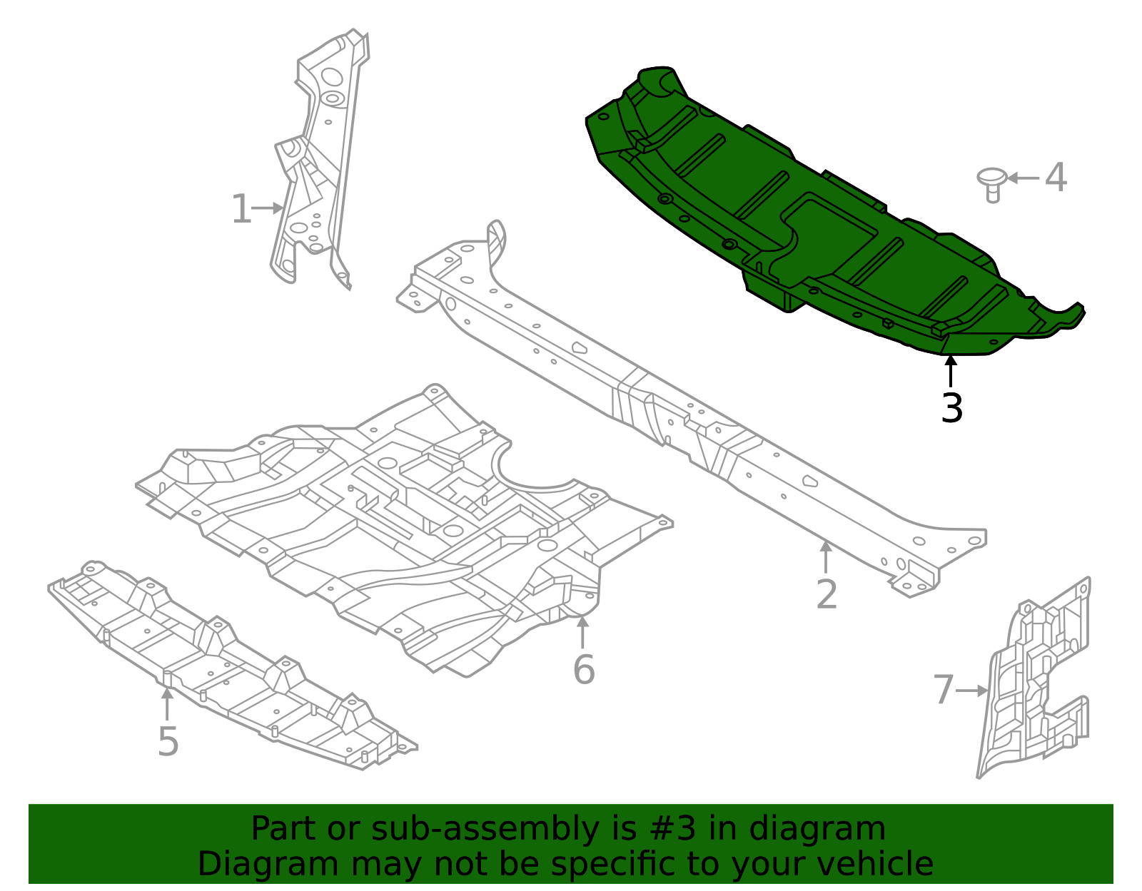 62322-6RA0A - Radiator Support Access Cover 2021-2023 Nissan Rogue ...