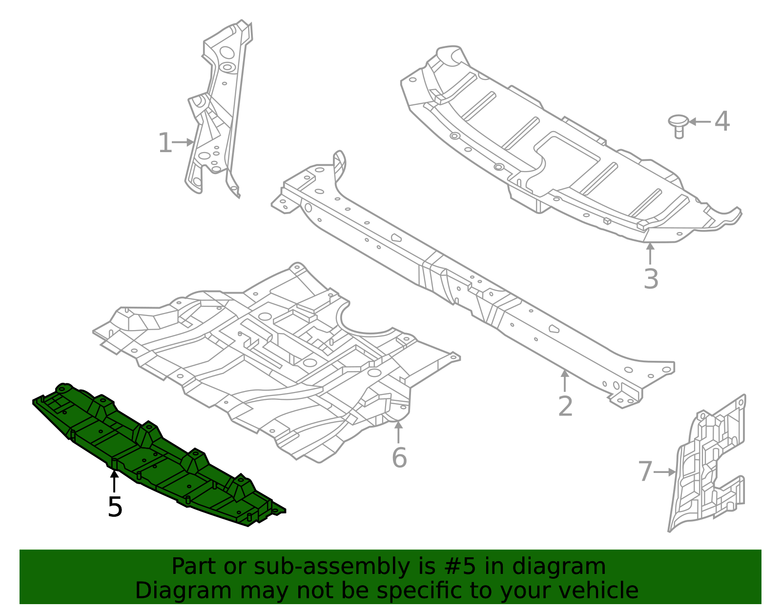 2021-2023 Nissan Rogue Splash Shield 75892-6RA0A | Nissan Parts Plus