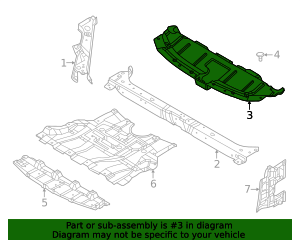 62322-6RA0A - Radiator Support Access Cover 2021-2023 Nissan Rogue ...